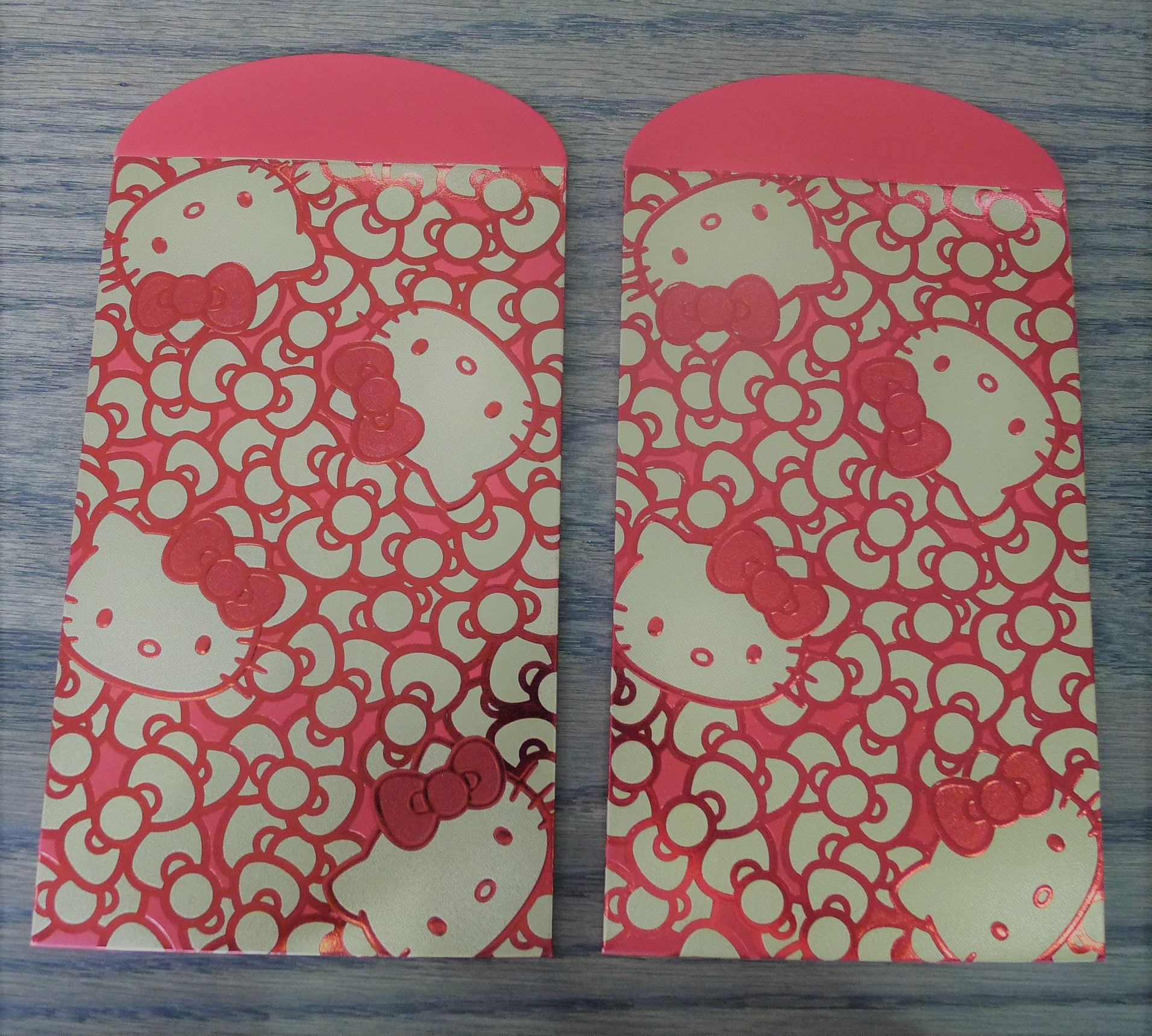 Hello Kitty - Embossed With Foil Finish Wedding/birthday Cash Envelopes ...