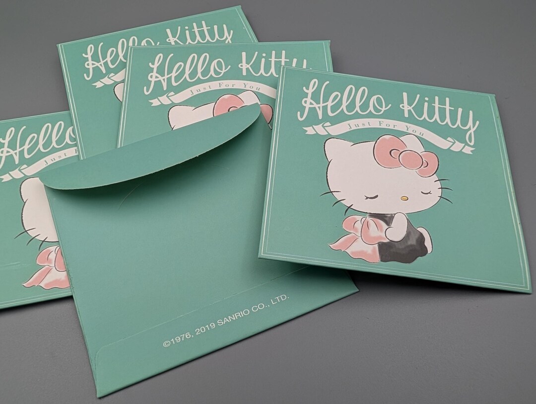 Hello Kitty in Tiffany Blue Pretty Pink Bow Cash Envelopes, Red Packets ...