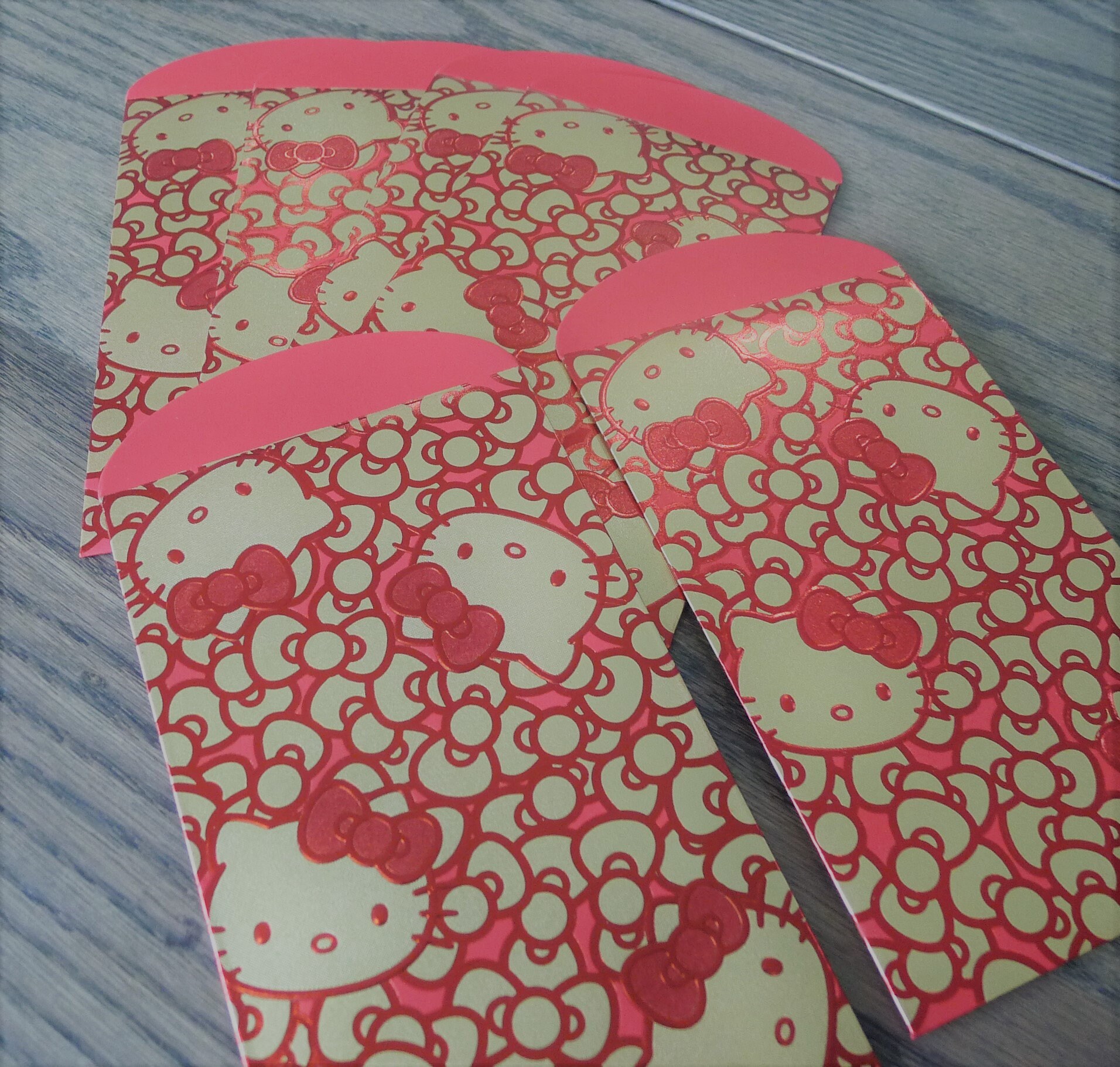 Hello Kitty - Embossed With Foil Finish Wedding/birthday Cash Envelopes ...