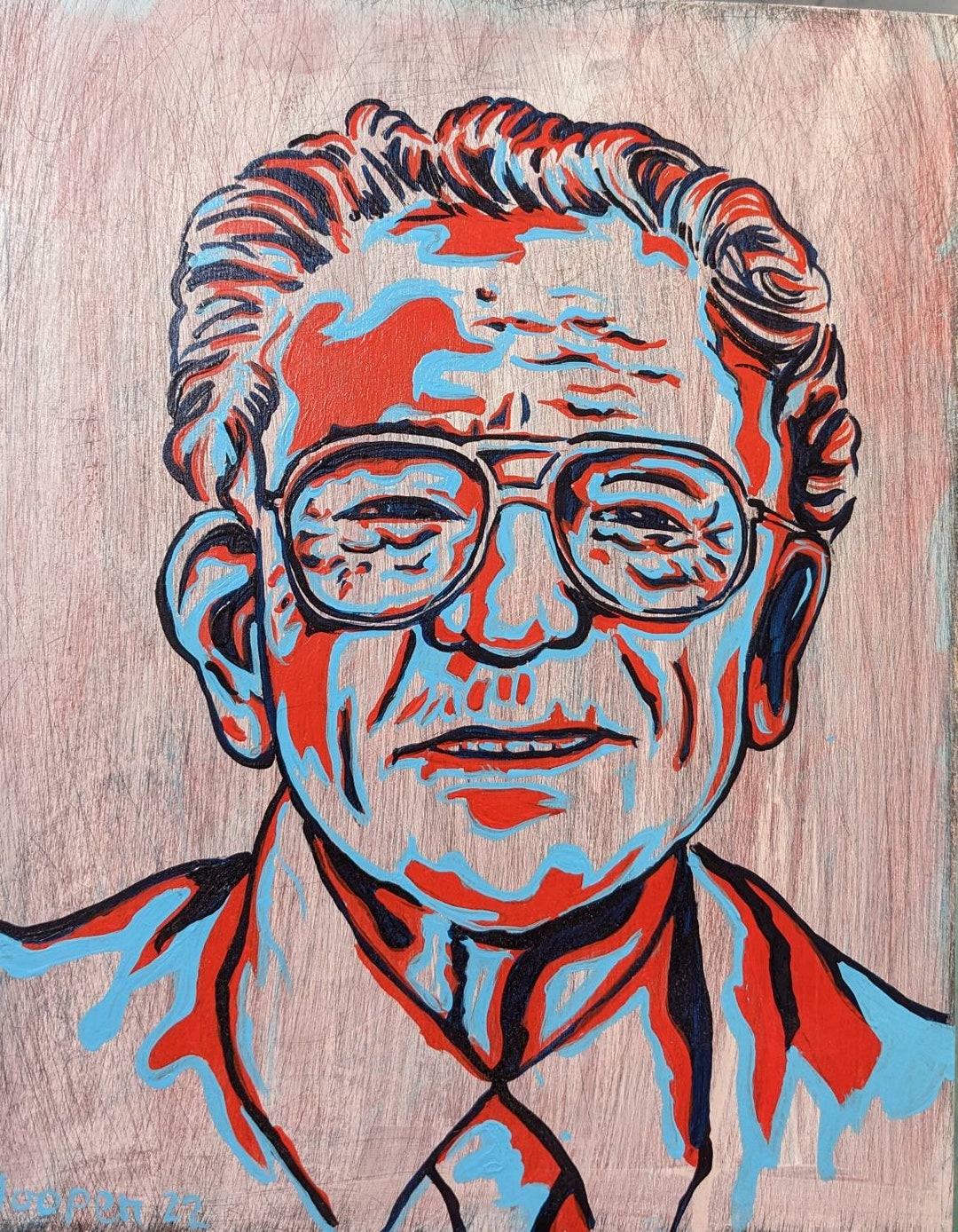 Howard Finster - Original Painting by Mr Hooper of Nashville Tennessee ...