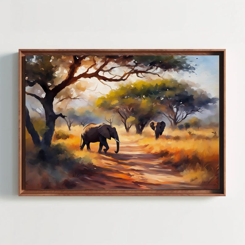 Kruger National Park Watercolor Painting, African Art, African Safari ...