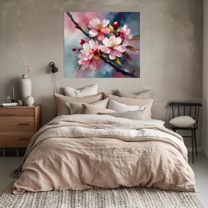 Cherry Blossom Watercolor Painting, Watercolor Print, Sakura Painting ...