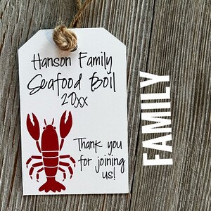 Lobster Crawfish Crab Seafood Personalized Napkin Ring Place Setting ...