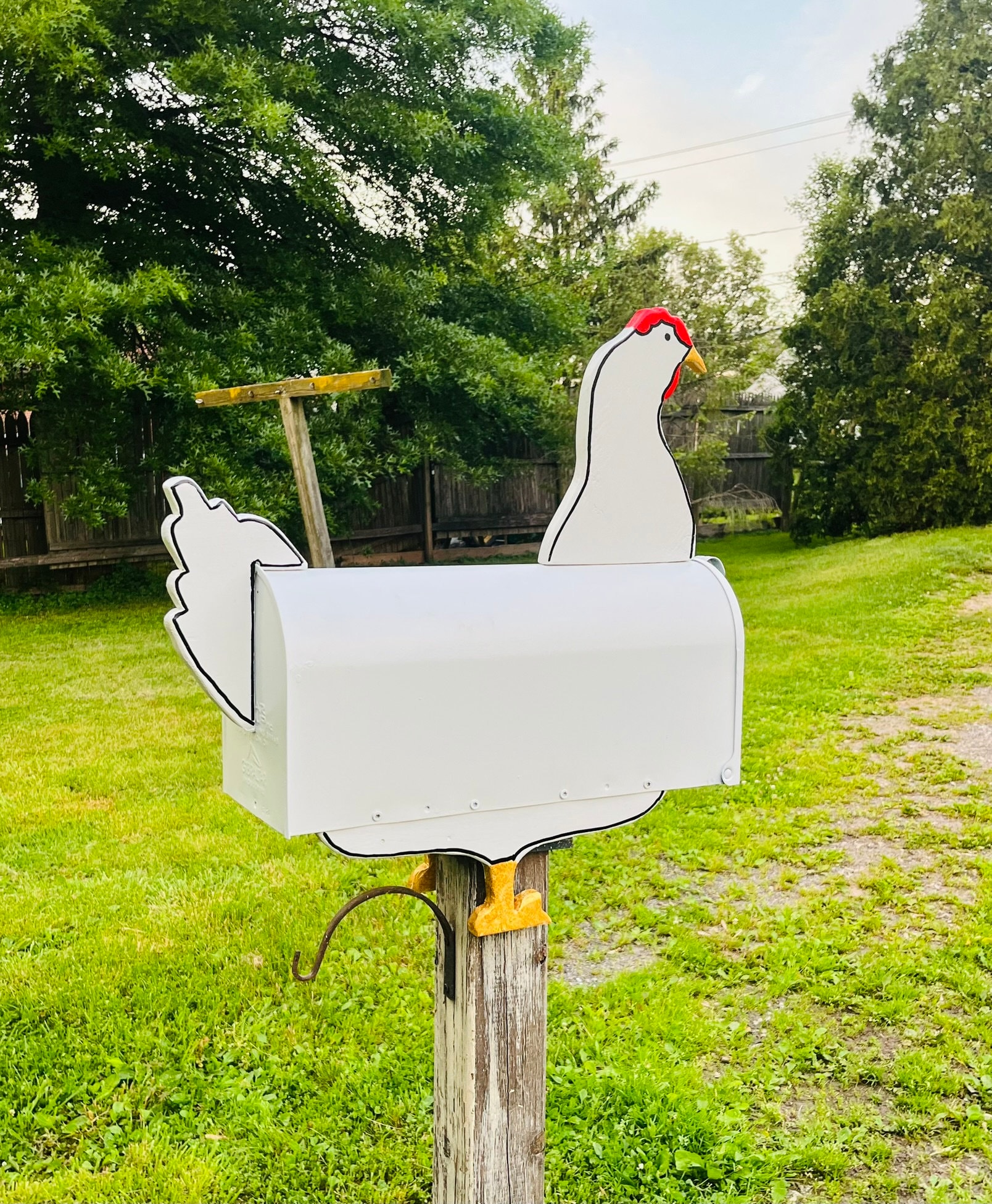 Chicken Mailbox-hand Made and Hand Painted - Etsy