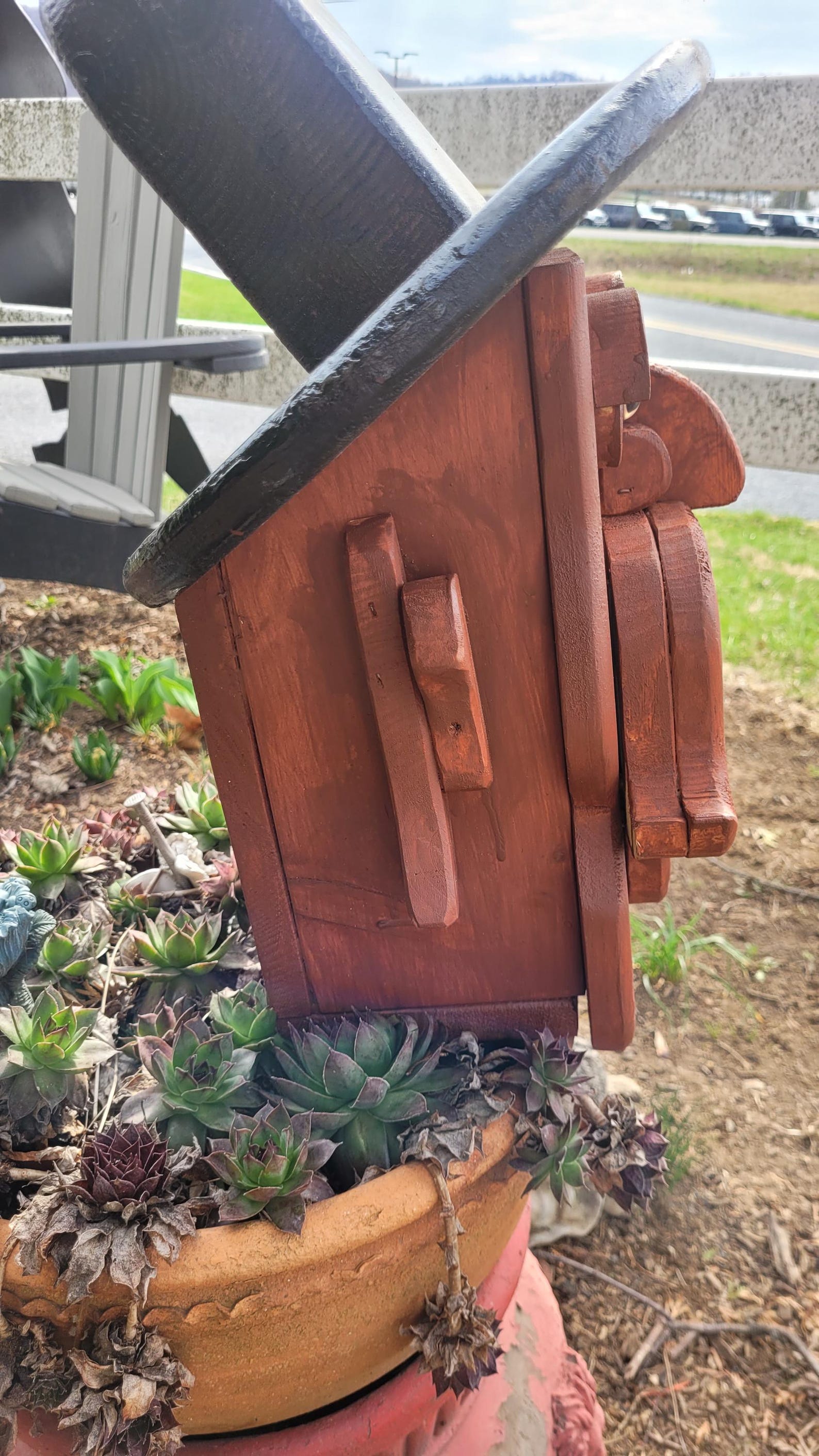 Western Cowboy Birdhouse | Handmade Wooden Garden Feeder | Rustic ...