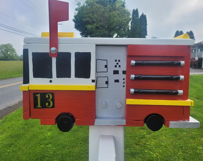 Fire Truck Mailbox - Etsy