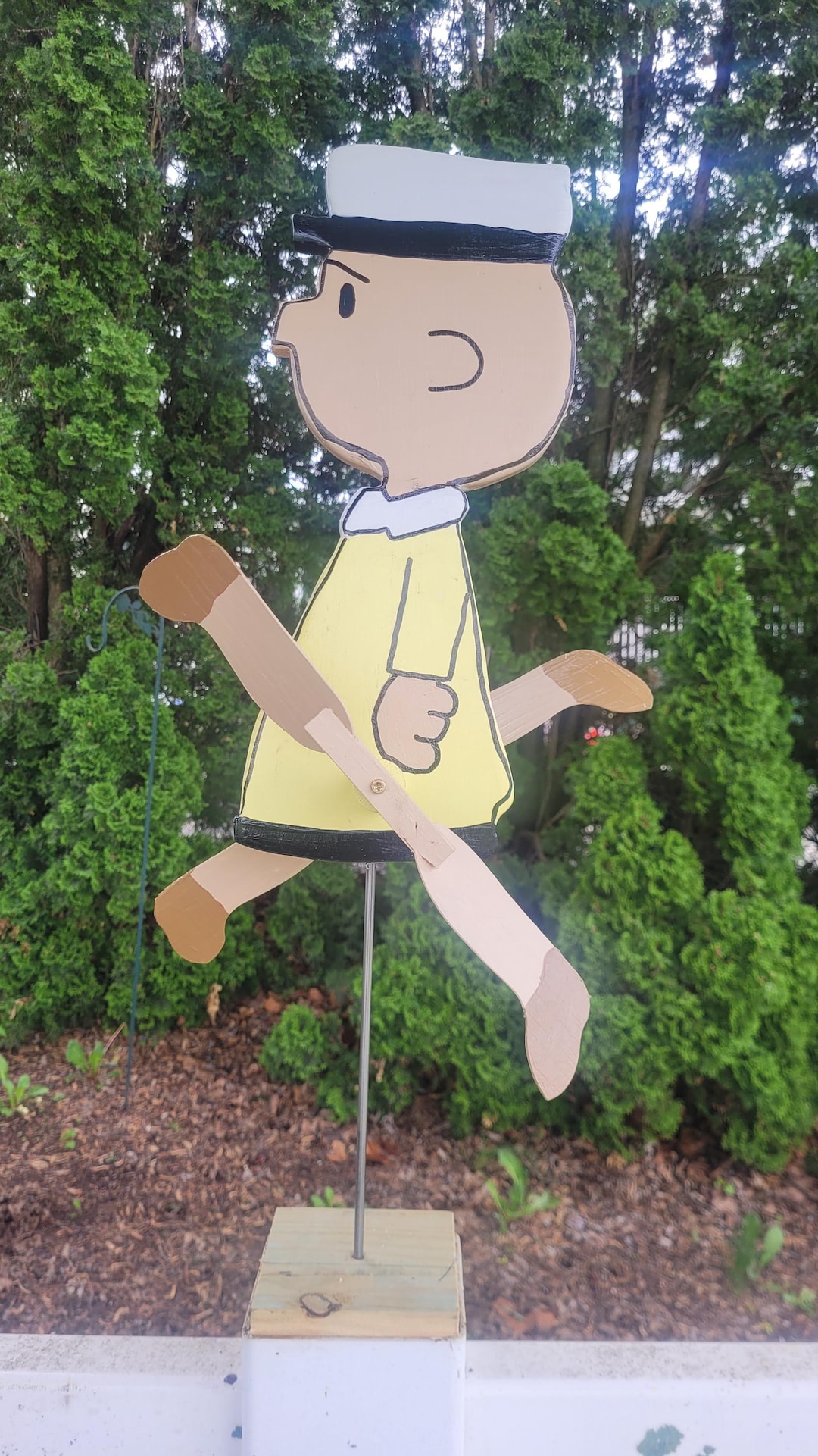 Whimsical Charlie Whirligig | Handcrafted Outdoor Garden Spinner ...
