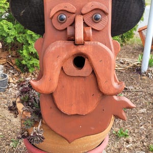 Western Cowboy Birdhouse | Handmade Wooden Garden Feeder | Rustic ...
