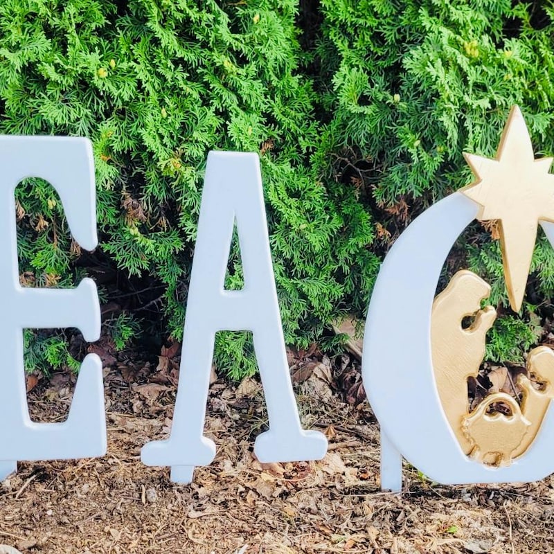 Peace Sign Yard Art - Etsy