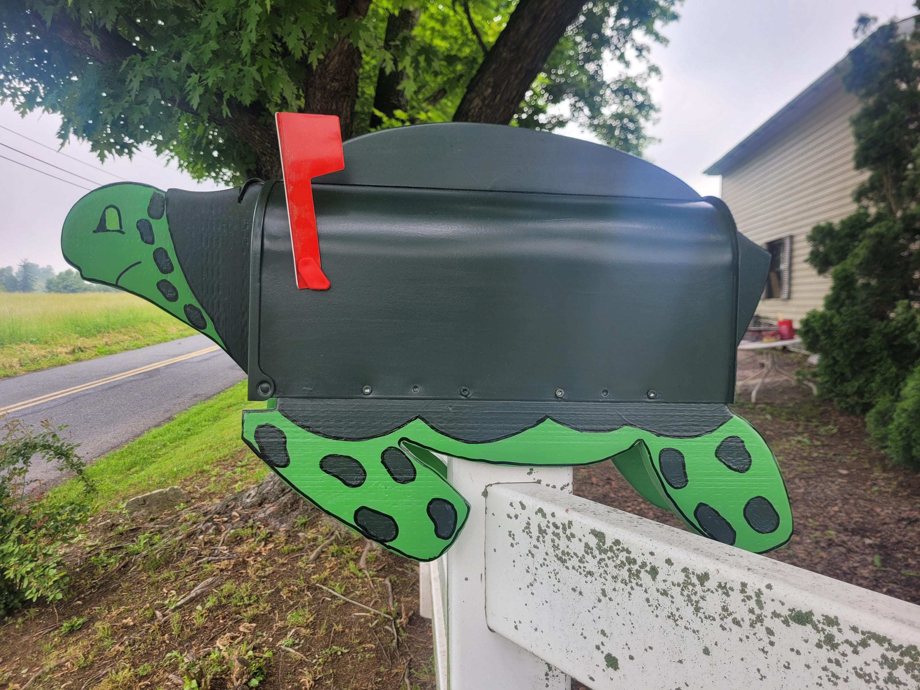 Aquatic Sea Turtle Mailbox - Etsy