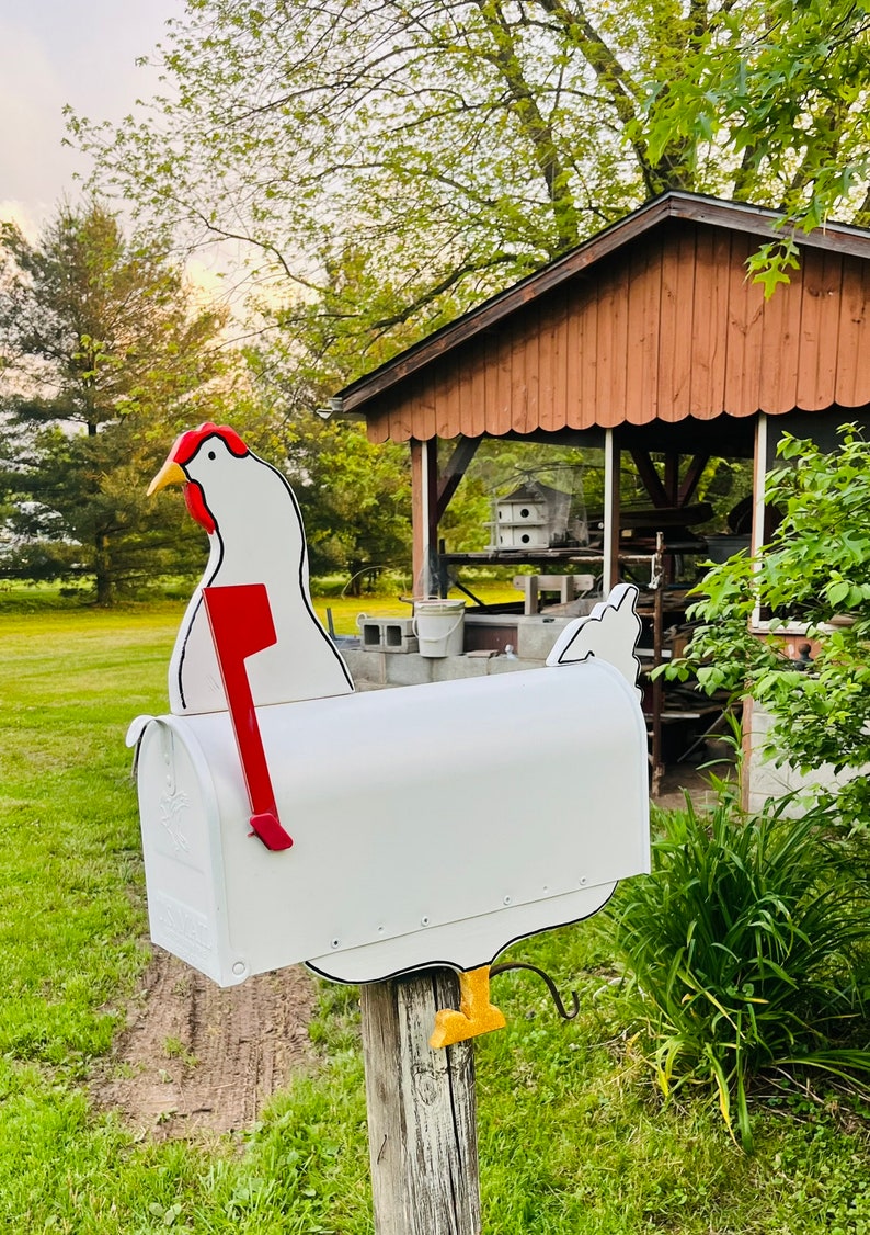 Chicken Mailbox-hand Made and Hand Painted - Etsy