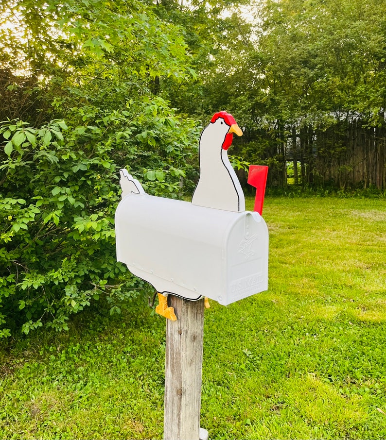 Chicken Mailbox-hand Made and Hand Painted - Etsy