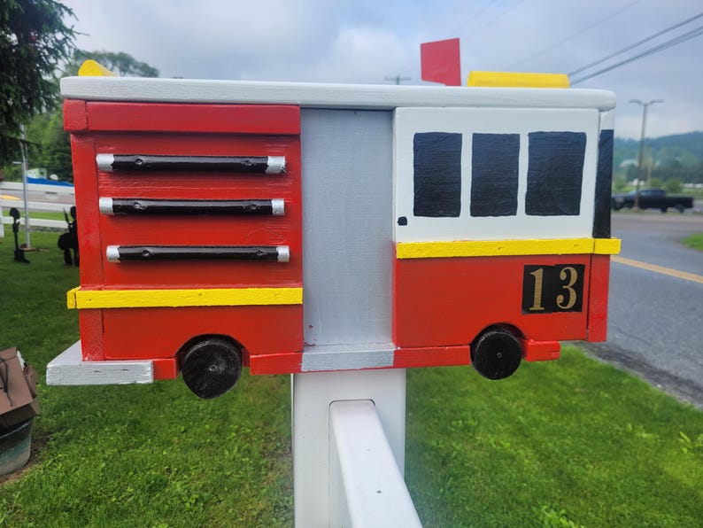 Fire Truck Mailbox - Etsy