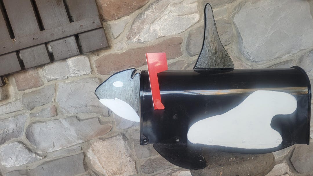 Orca Whale Mailbox - Etsy
