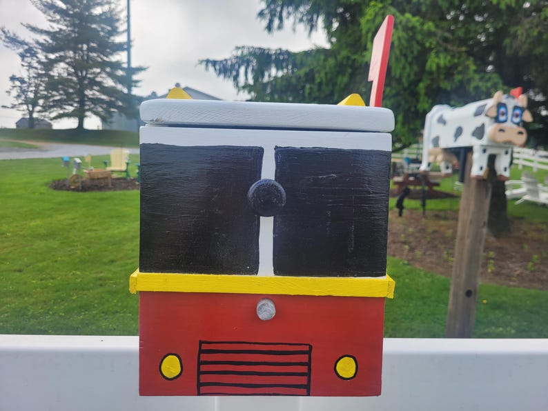 Fire Truck Mailbox - Etsy