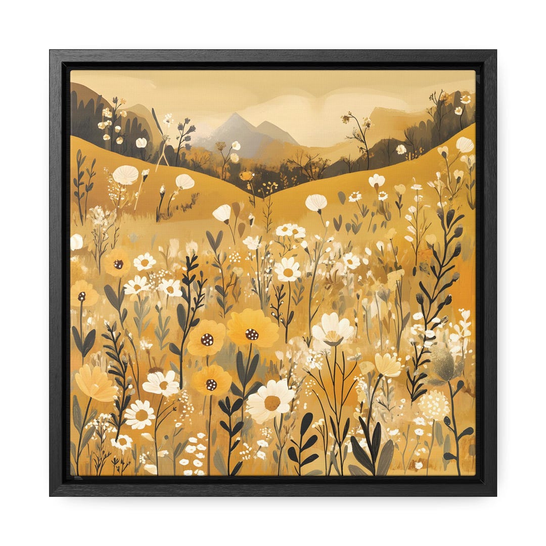 Boho Wall Art, Boho Field of Flowers Wall Art, Boho, Wall Art, Boho ...