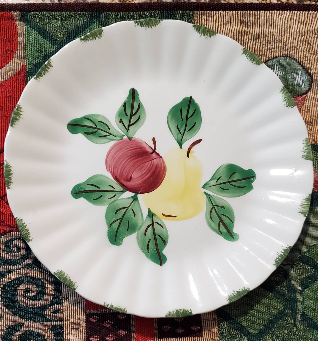 Blue Ridge Pottery Colonial Orchard Glory Dinner Plate - Etsy