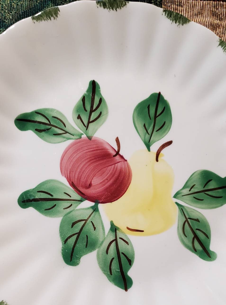 Blue Ridge Pottery Colonial Orchard Glory Dinner Plate - Etsy