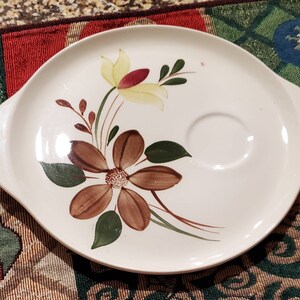 Blue Ridge Pottery Brown Daisy Snack Plate - Etsy