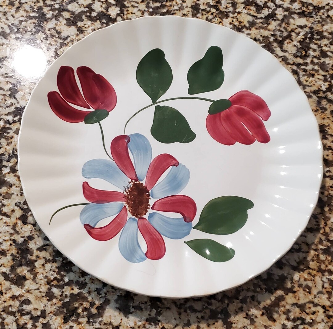 Blue Ridge Pottery Colonial Whirligig Var. Dinner Plate - Etsy