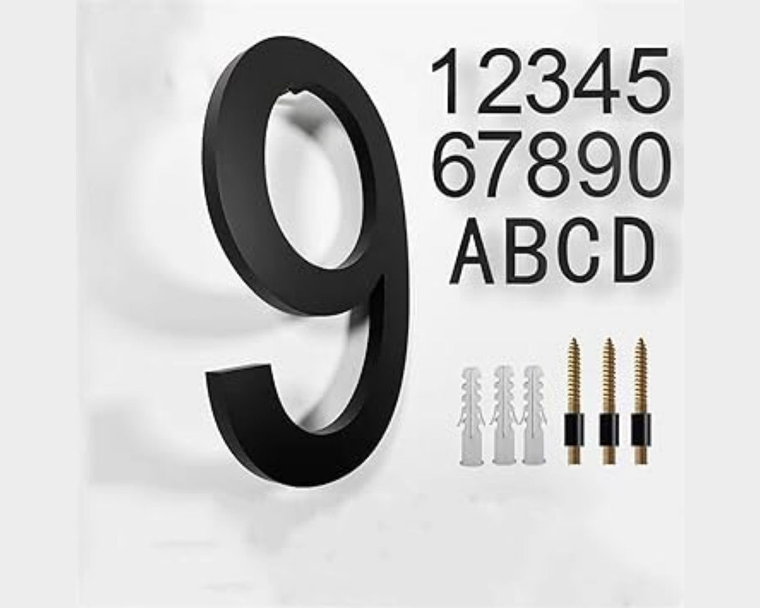 Custom Laser Cut Metal Letters and Numbers 8mm Thickness, 15cm to 40cm ...