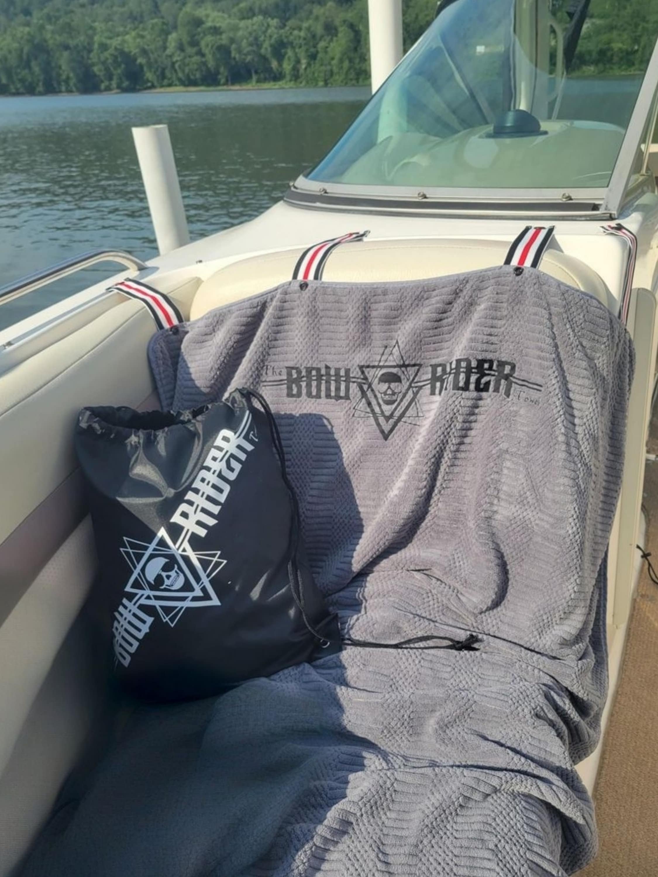 Bow Rider Boat Towel: Non-slip Snap Towel for Boating - Etsy