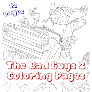 bad guys cartoon coloring pages