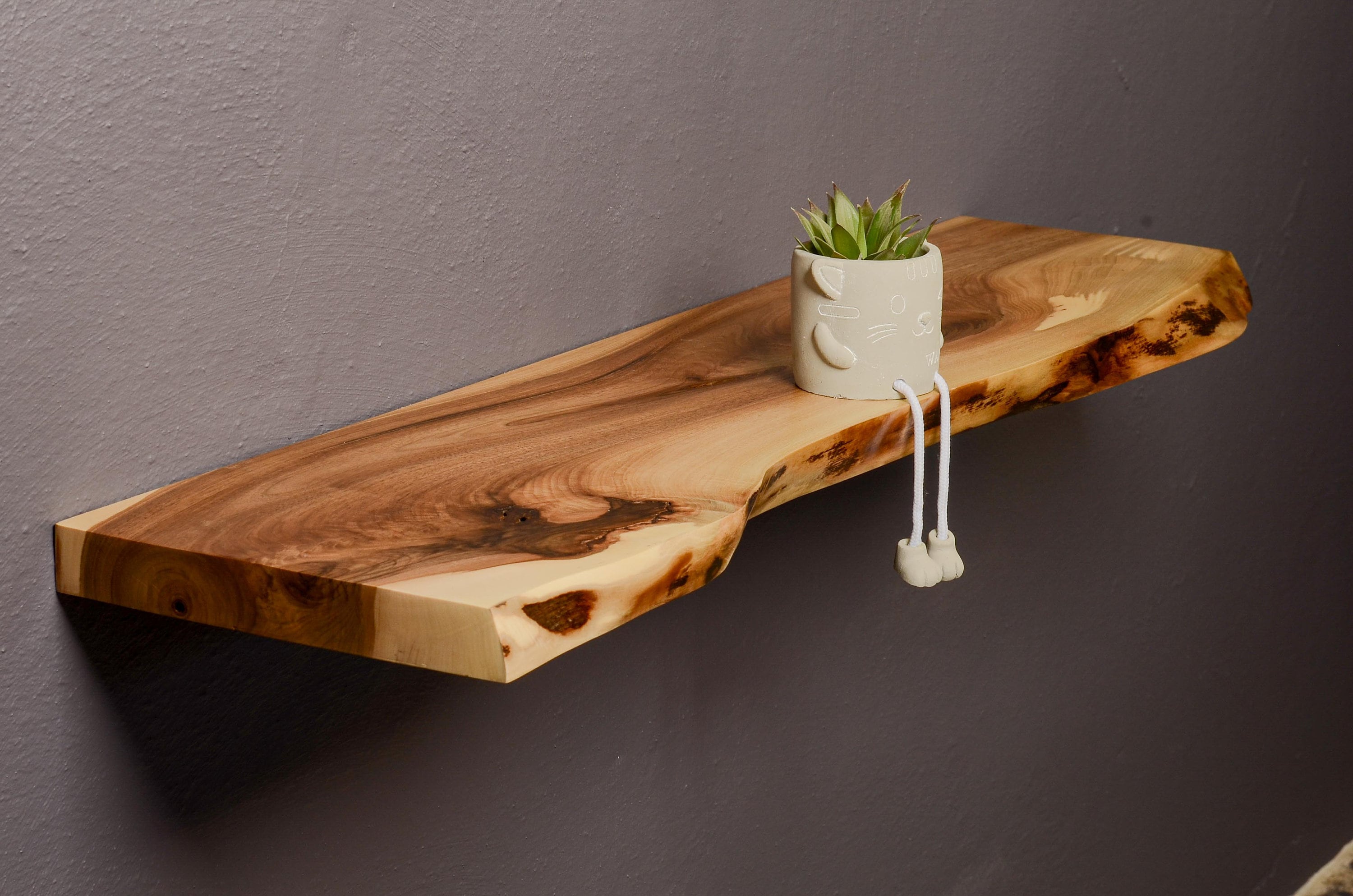 Minimalist Wooden Floating Wall Mount Shelves, Bathroom Shelves for ...