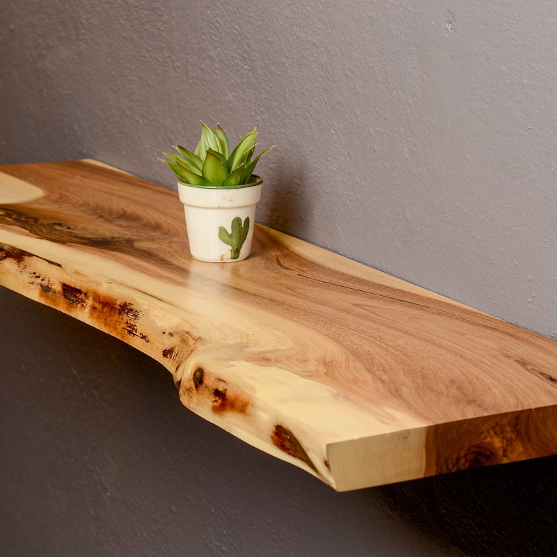 Live Edge Shelf - Etsy