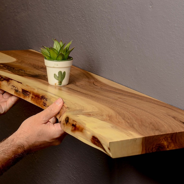 Natural Wood Shelf - Etsy