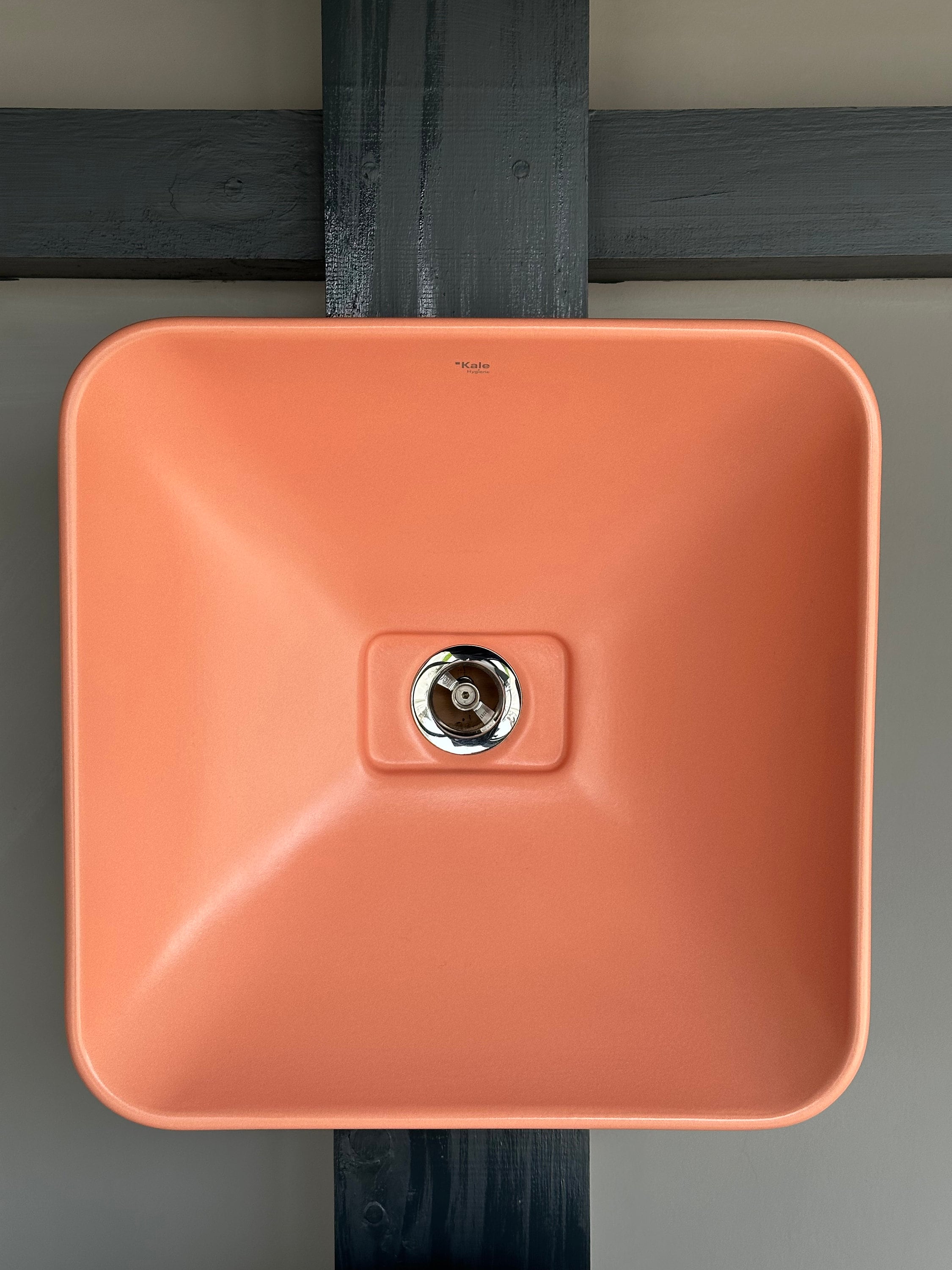 The Square Basin Sink Matte Peach Sink Ceramic Sink Handmade Sink ...