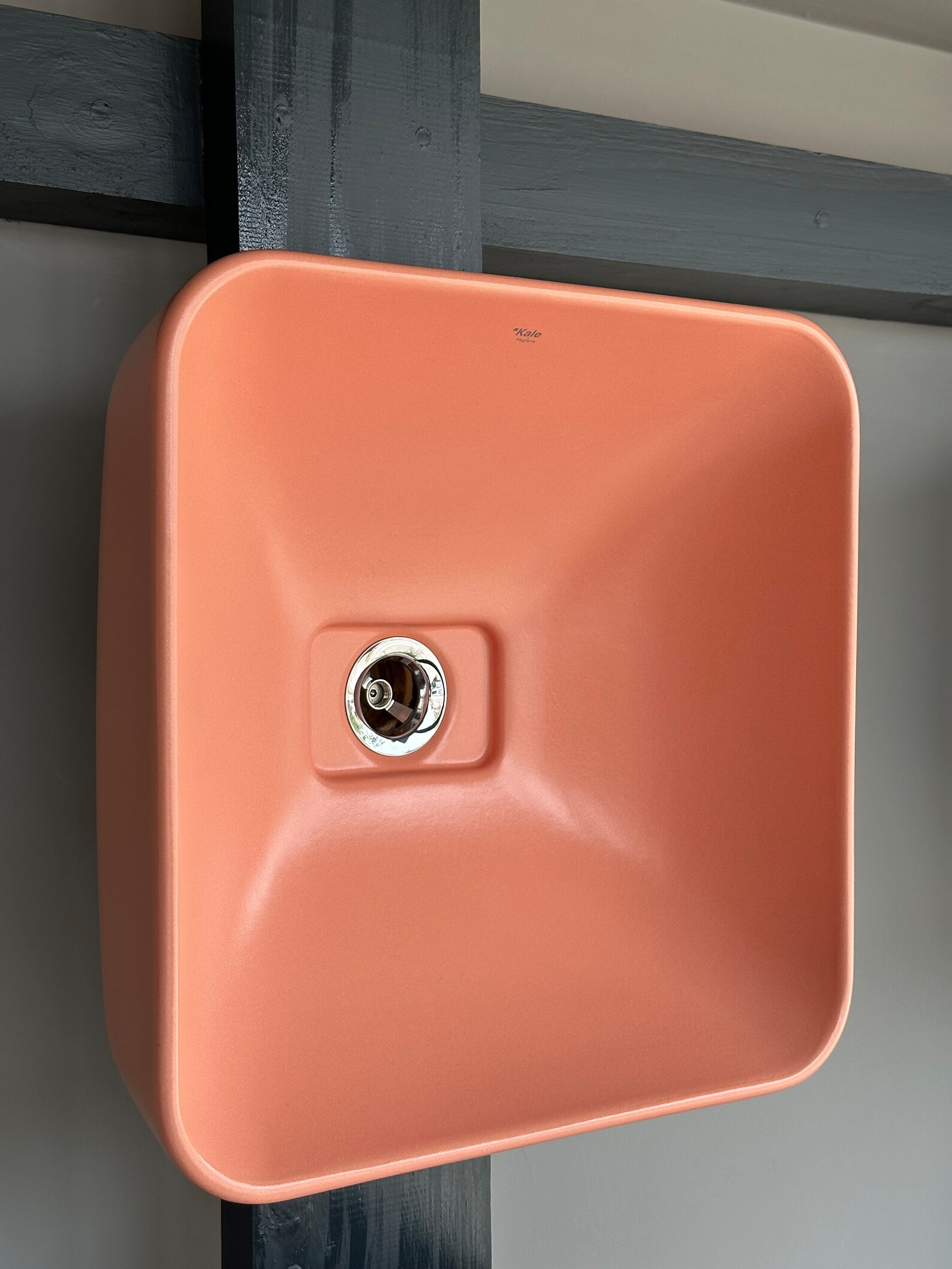 The Square Basin Sink Matte Peach Sink Ceramic Sink Handmade Sink ...