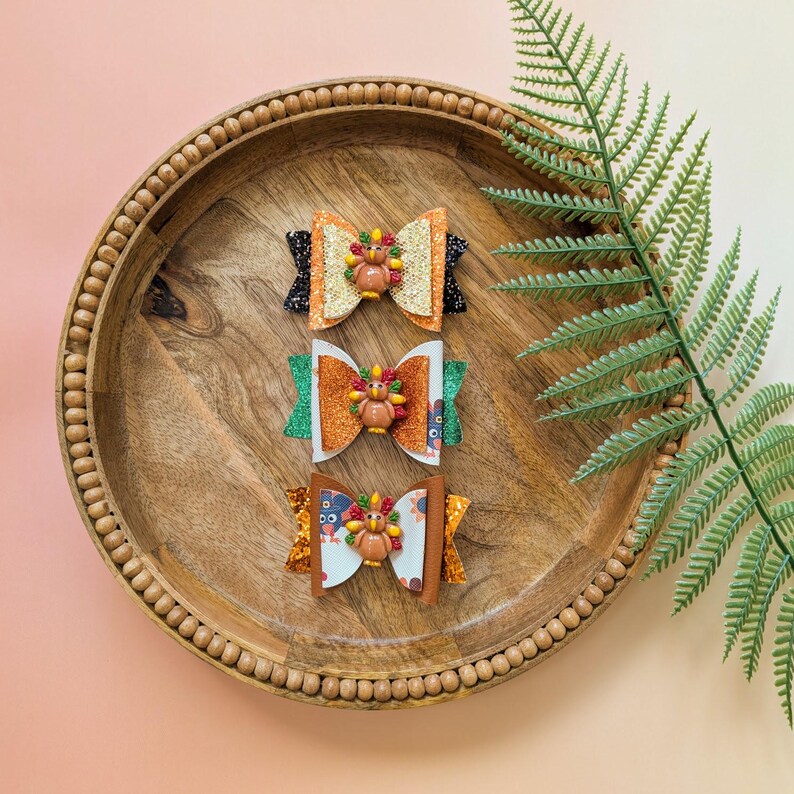 Thanksgiving Turkey Bows - Etsy