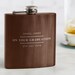 Personalised Leather Hip Flask for Graduation Retirement - Etsy