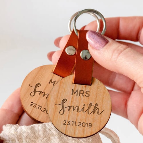 Personalised Couples Keychains Personalized Wedding - Etsy