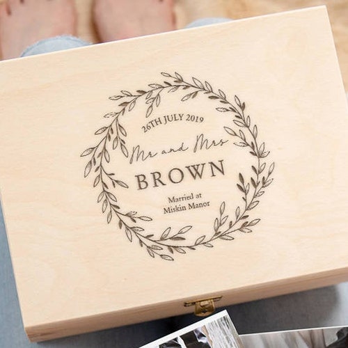 Personalised Wedding Memories Gift Keepsake Box - Etsy