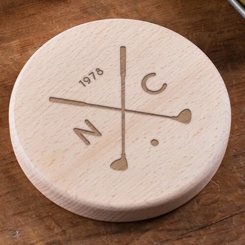 Personalized Wooden Coaster Personalised Golf Gifts for Him - Etsy