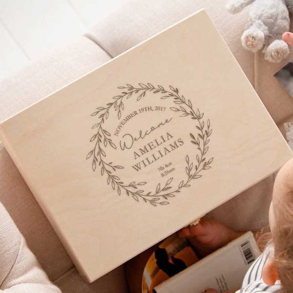 Baby Keepsake Box - Etsy
