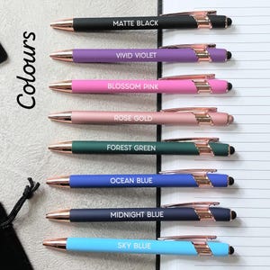Pink Pen Luxury Personalised Pen, Gift Pens for Women, Rose Gold, Best ...