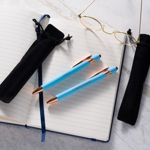 Personalized Stylus Pens With Metallic Finish & Copper Details, Custom ...