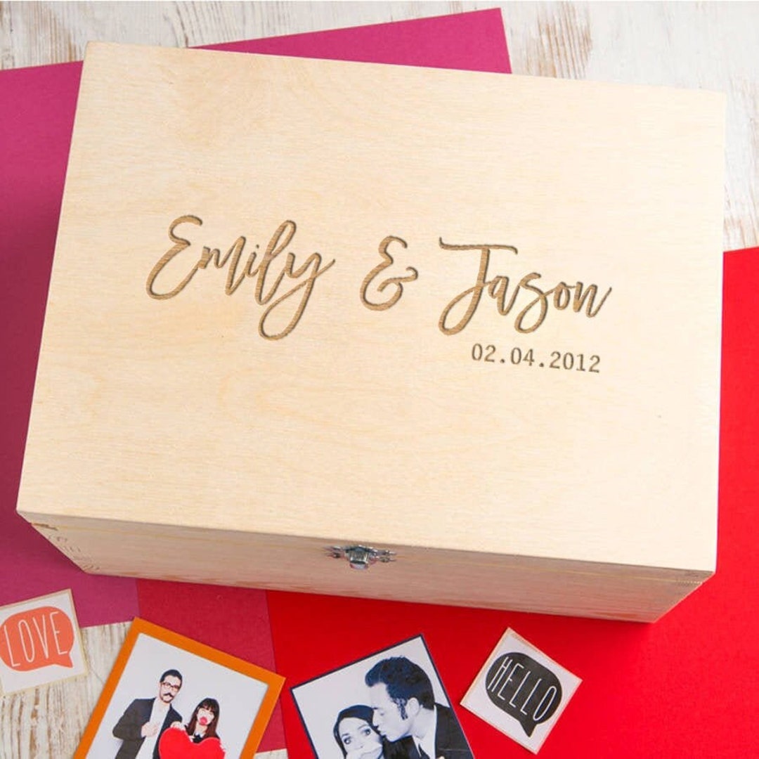 Personalized Wooden Keepsake Box Personalised Memory Box for - Etsy