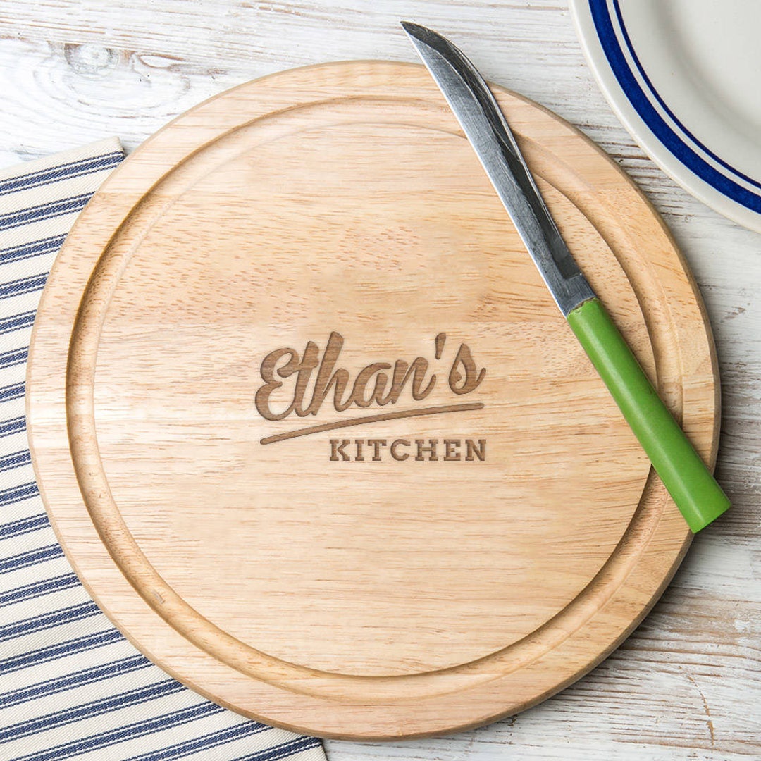 Personalised Engraved Kitchen Wood Cutting Board | Cooking Gift for ...