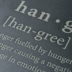 Hangry Slate Cheese Serving Board Funny Gift for Him Gift for Boyfriend ...