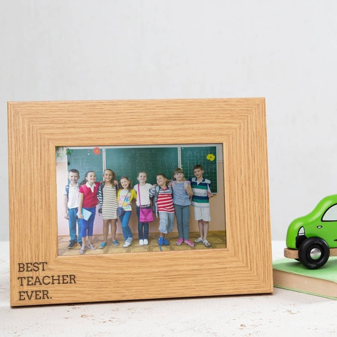 Personalised Engraved 'best Teacher Ever' Photo Frame | Teacher Gift ...
