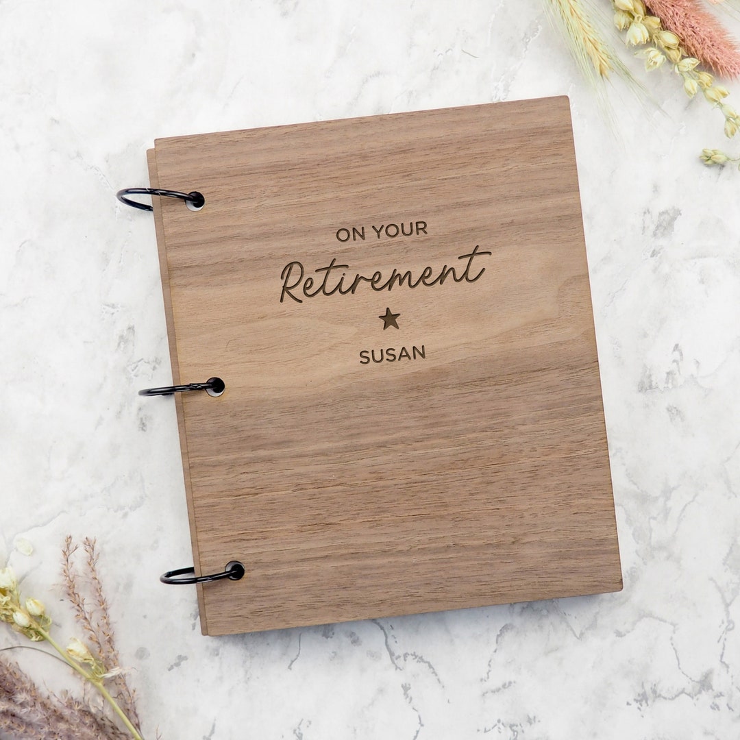 Personalised Retirement Book, Goodbye Gift for Co-worker, Retirement ...