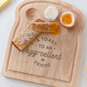 Personalised 'egg-cellent Friend' Wooden Egg Board, Personalized ...