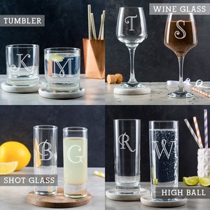 Personalised Initial Shot Glass - Personalised Shot Glass - Etsy