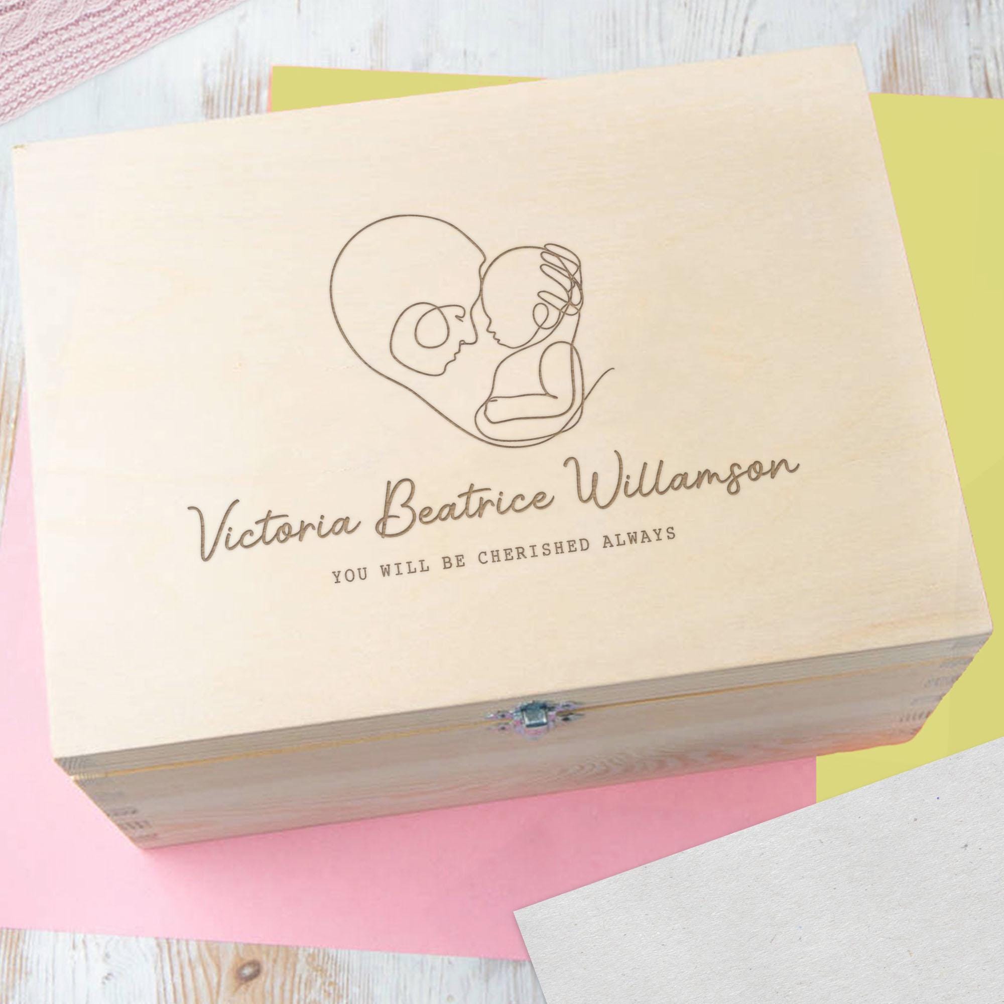 Personalised Engraved 'too Perfect for This World' Keepsake Box | Baby ...