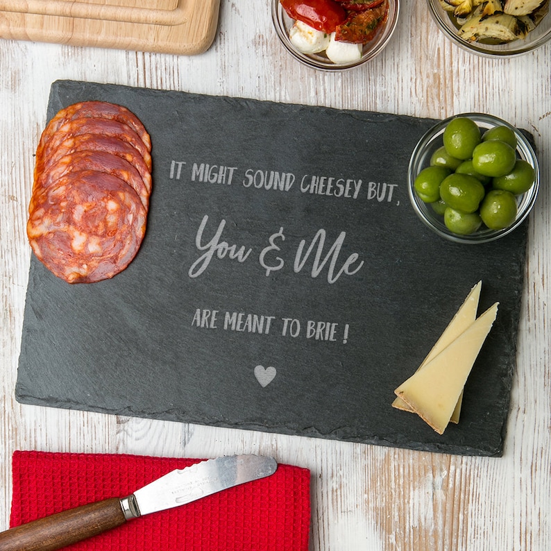 Engraved Slate Chopping Cutting Serving Board Rectangle - Etsy