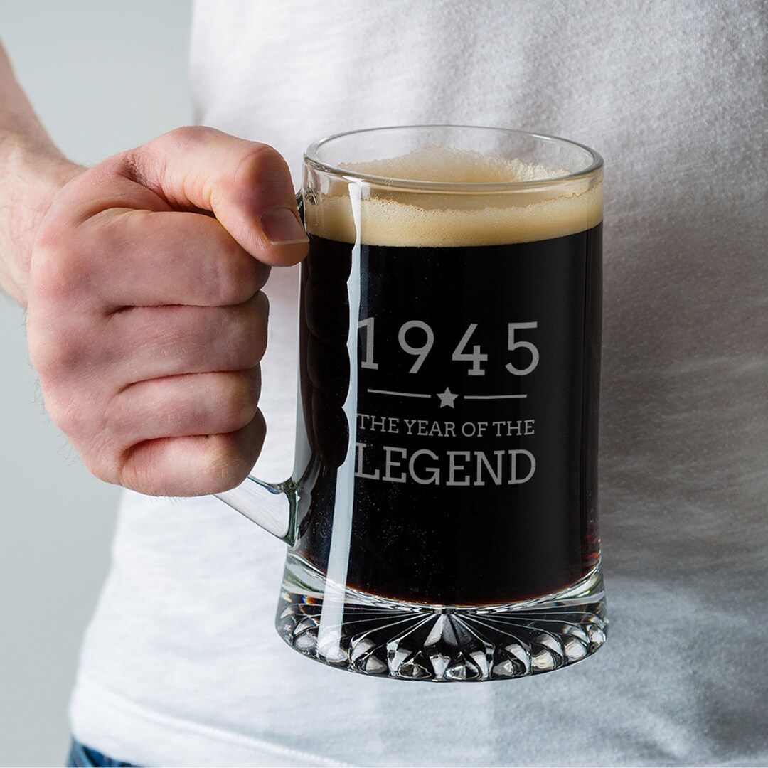 Personalised Engraved 'year of the Legend' Tankard | 80th Milestone ...